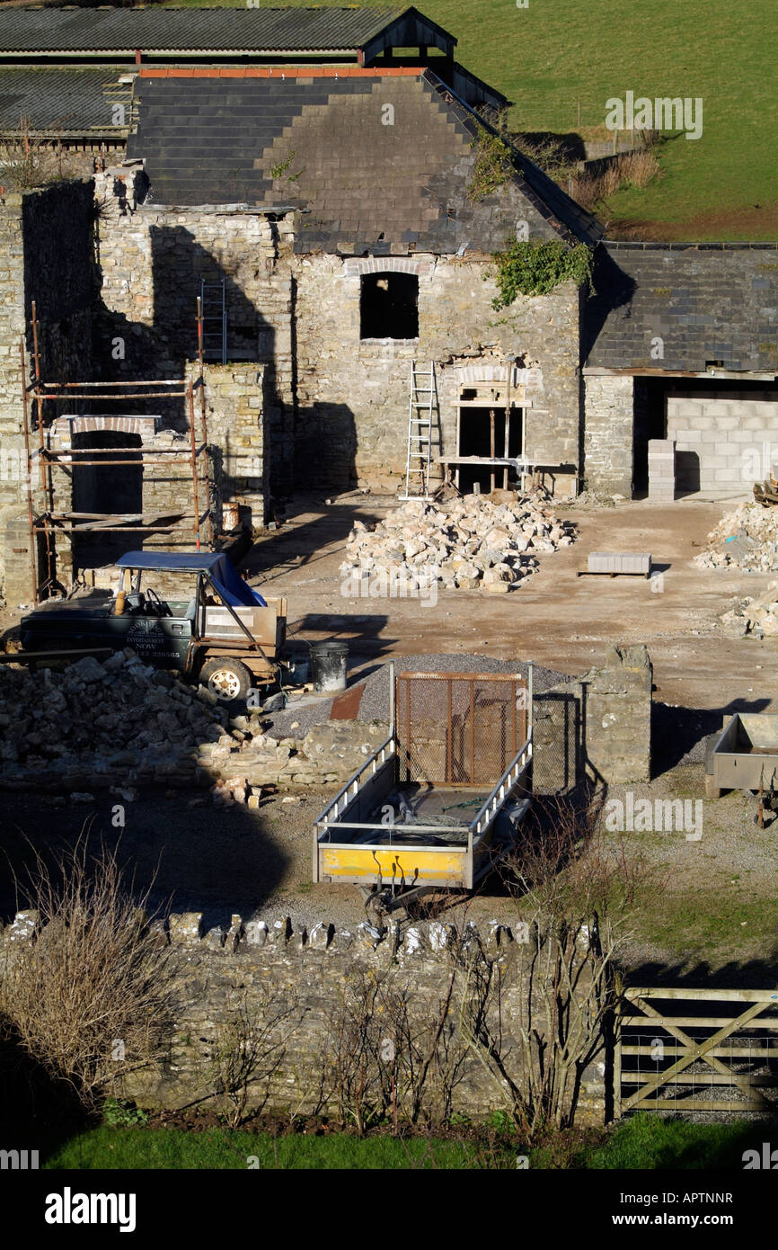 Farm Building Property Development Rebuilding Stock Photo - Alamy