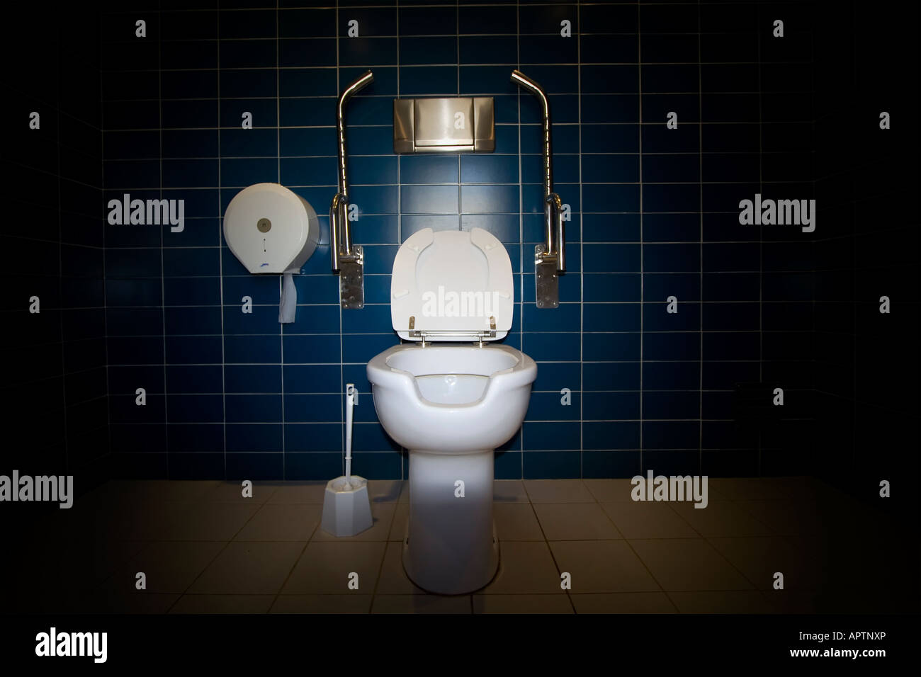 Handicapped accessible toilet white hi-res stock photography and images ...