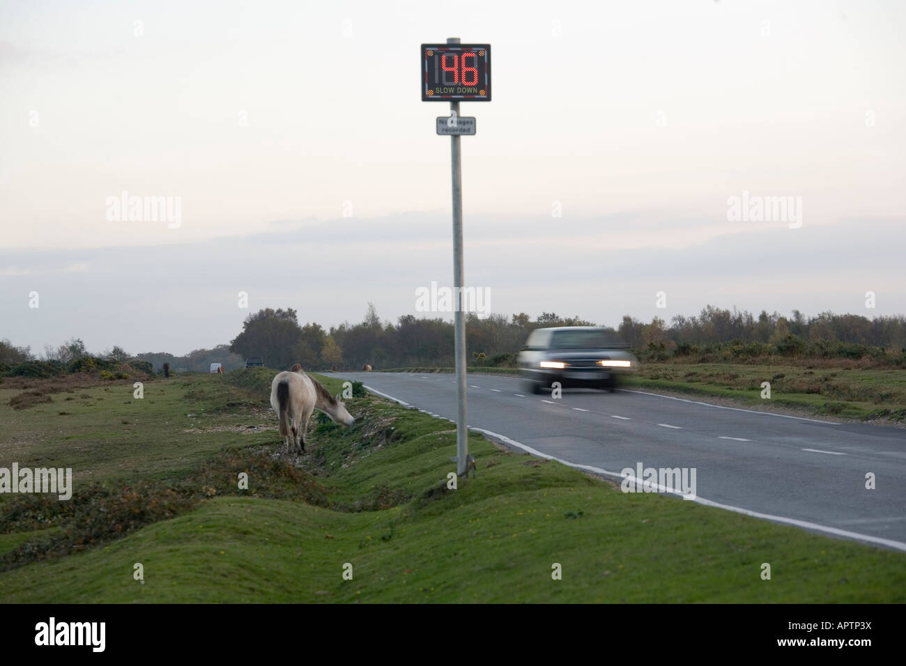 Traffic speed warning indicator road hi-res stock photography and ...
