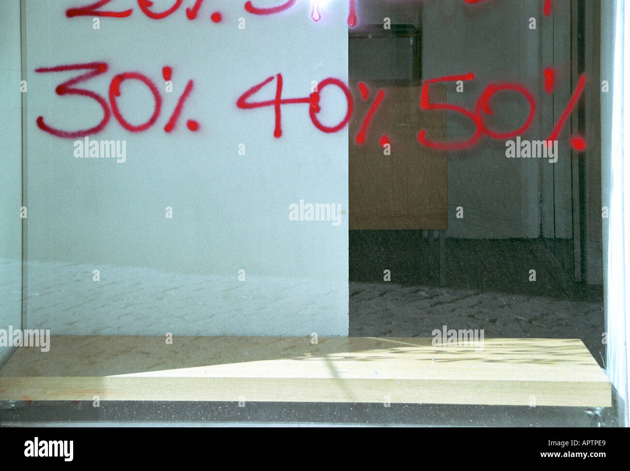 sales in shop window Stock Photo - Alamy