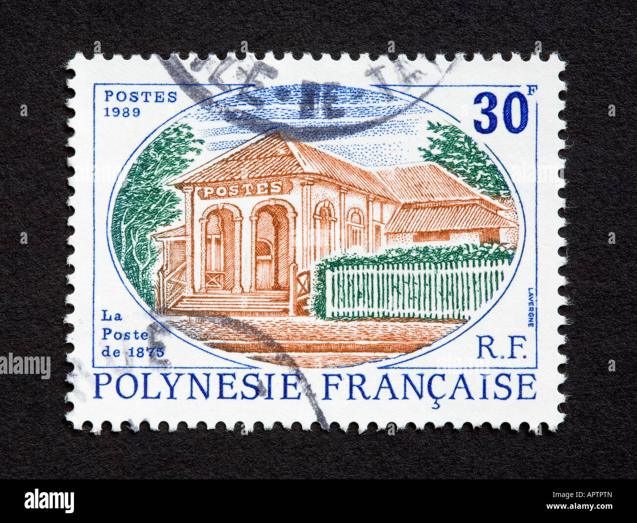 French Polynesia postage stamp Stock Photo - Alamy