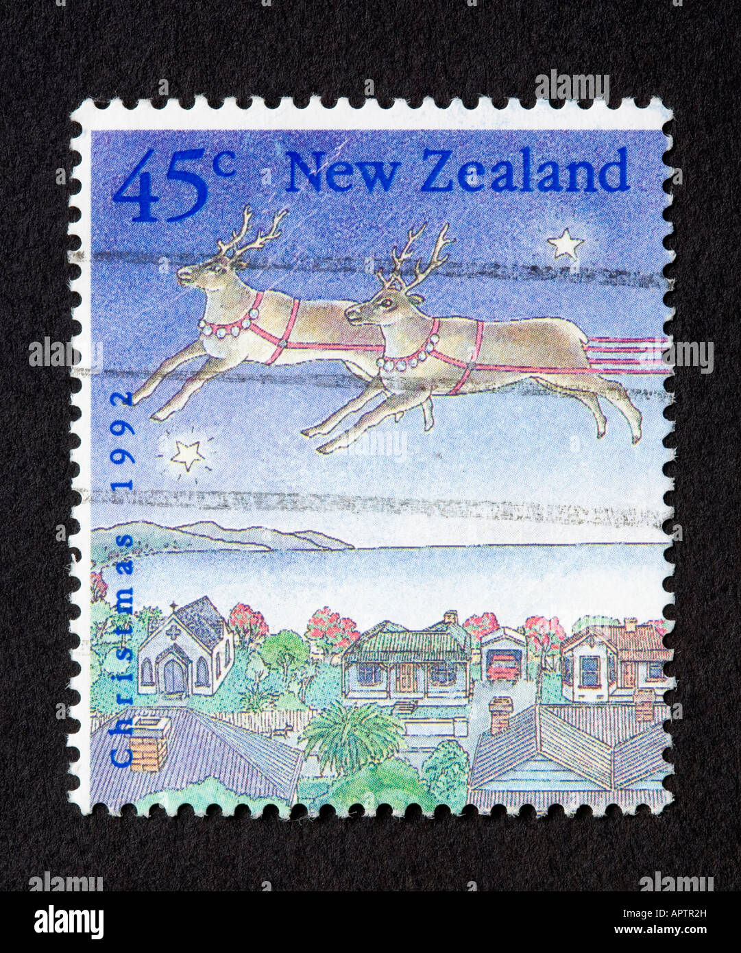 New Zealand postage stamp Stock Photo - Alamy