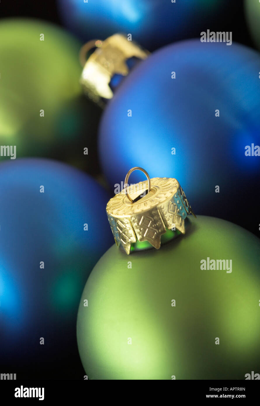 Colourful Christmas baubles Stock Photo - Alamy
