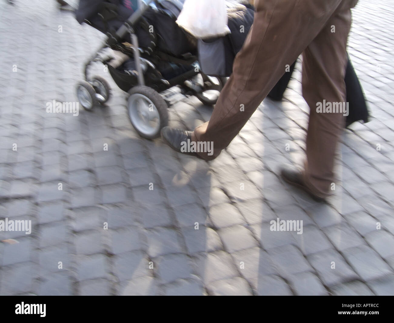 Running pram dad hi-res stock photography and images - Alamy