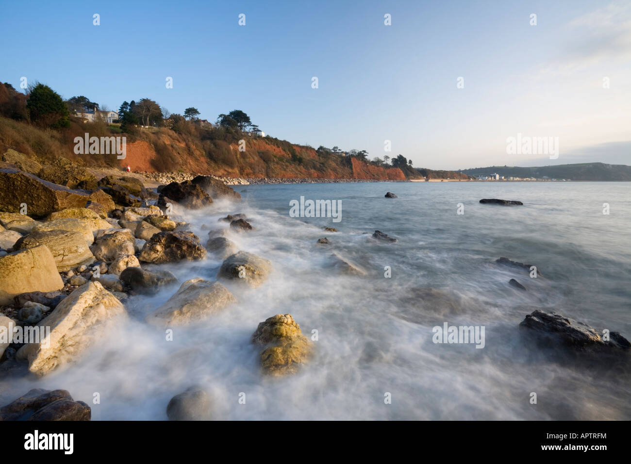 Shoreline at Seaton Hole Devon England Stock Photo - Alamy