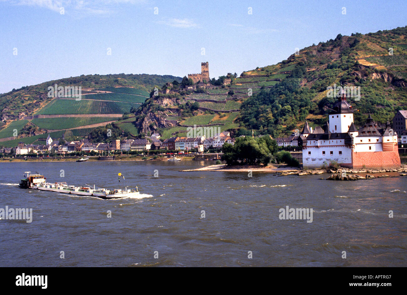 Rhine Wine Sooneck Gutenfels Kaub Castle Stock Photo - Alamy