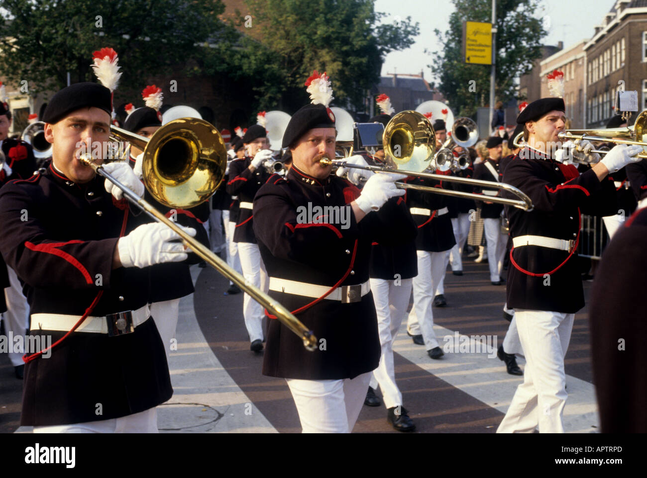 3 three October parade Leiden Netherlands holland Stock Photo - Alamy