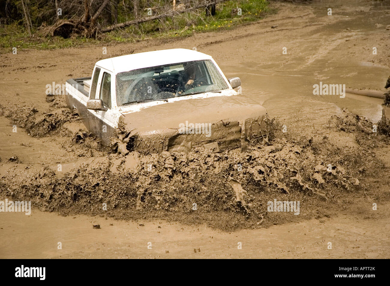 4x4 thru a mud hole Stock Photo - Alamy
