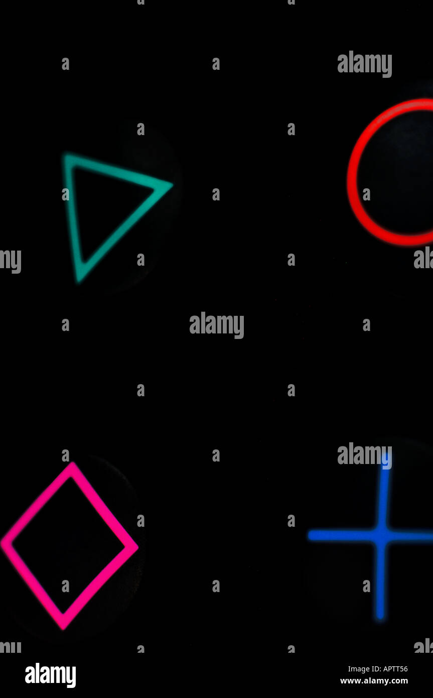 Playstation controller symbols hi-res stock photography and images - Alamy
