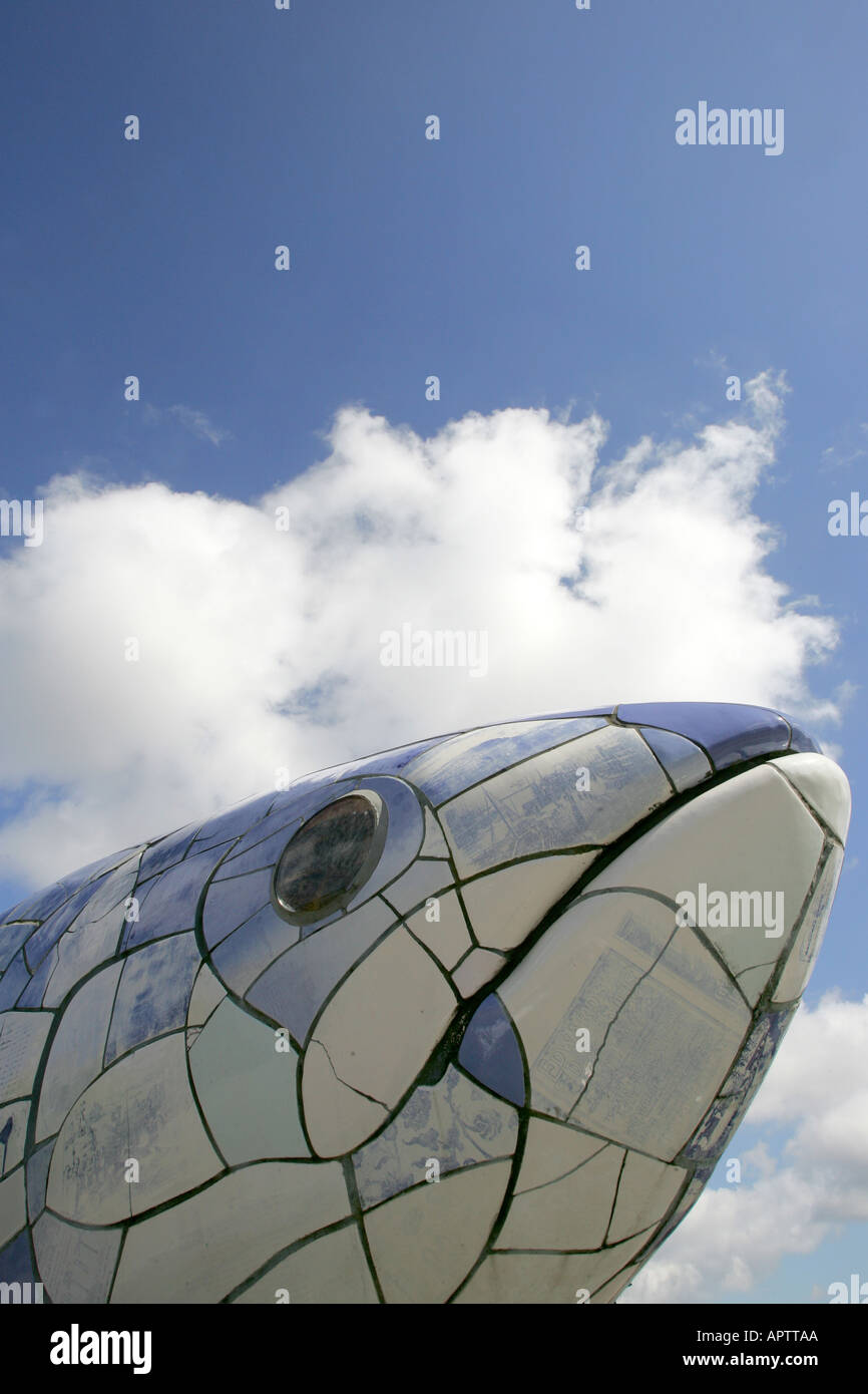 Big Fish sculpture on the Lagan waterfront in Belfast Stock Photo - Alamy