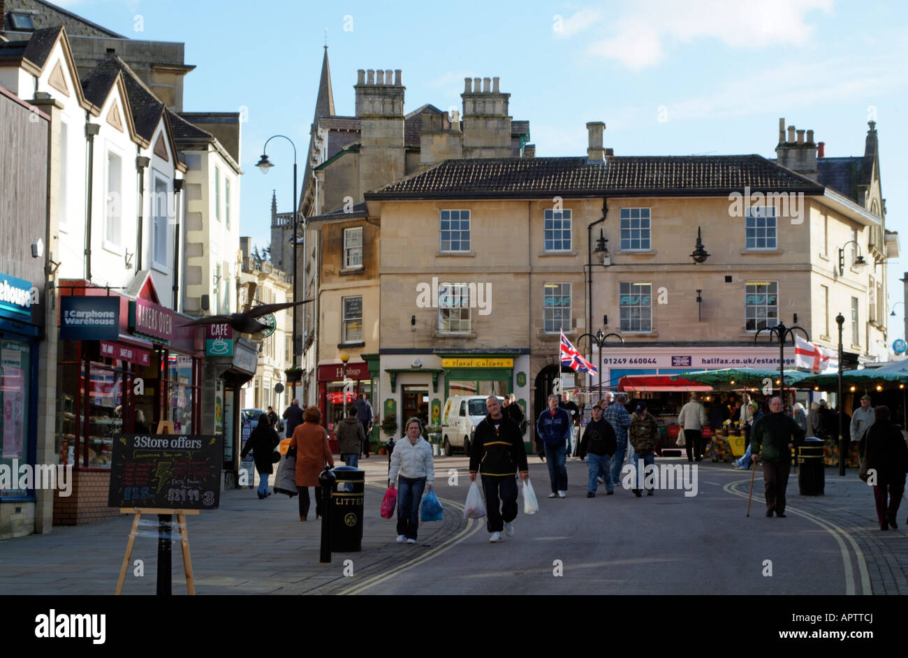 Chippenham Wiltshire England Town Centre Stock Photo - Alamy