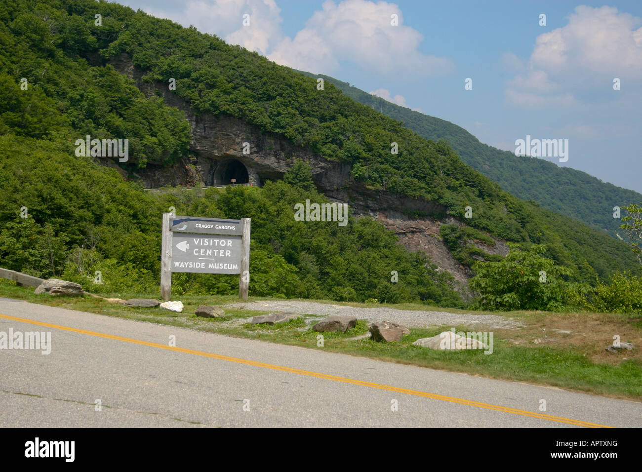 Blue Ridge Parkway Visitor Center Sign Stock Photo - Alamy