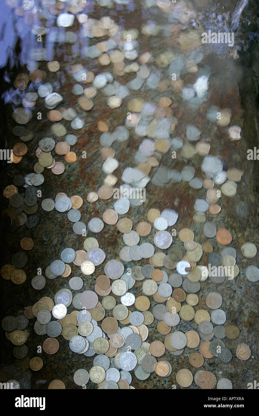 water sing money coin donation fountain habits tradition success lucky ...