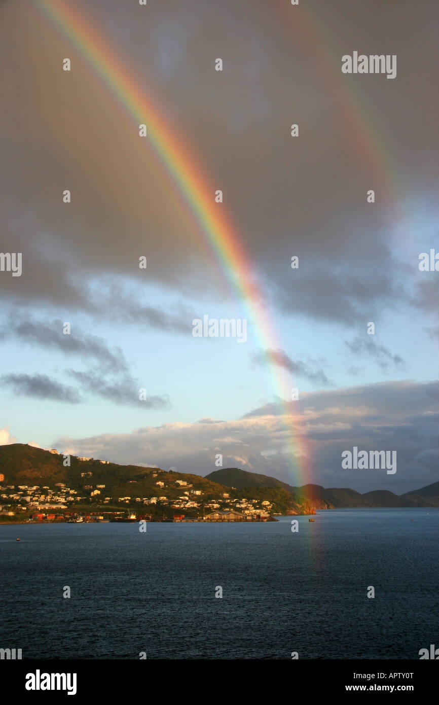 Rainbow over sea Stock Photo - Alamy