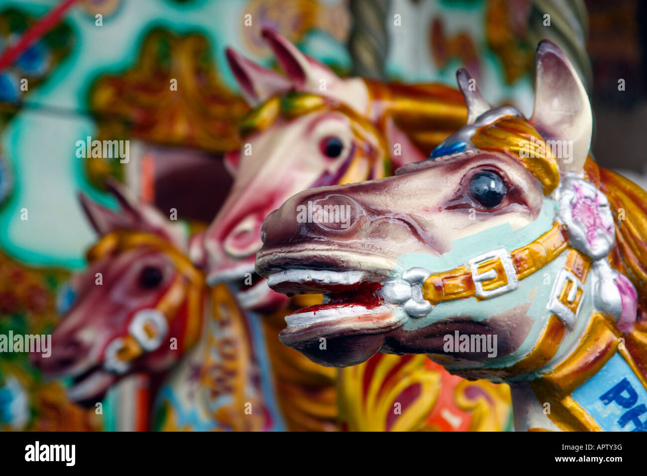 fairground carousel ride on brighton pier sussex england uk Stock Photo ...