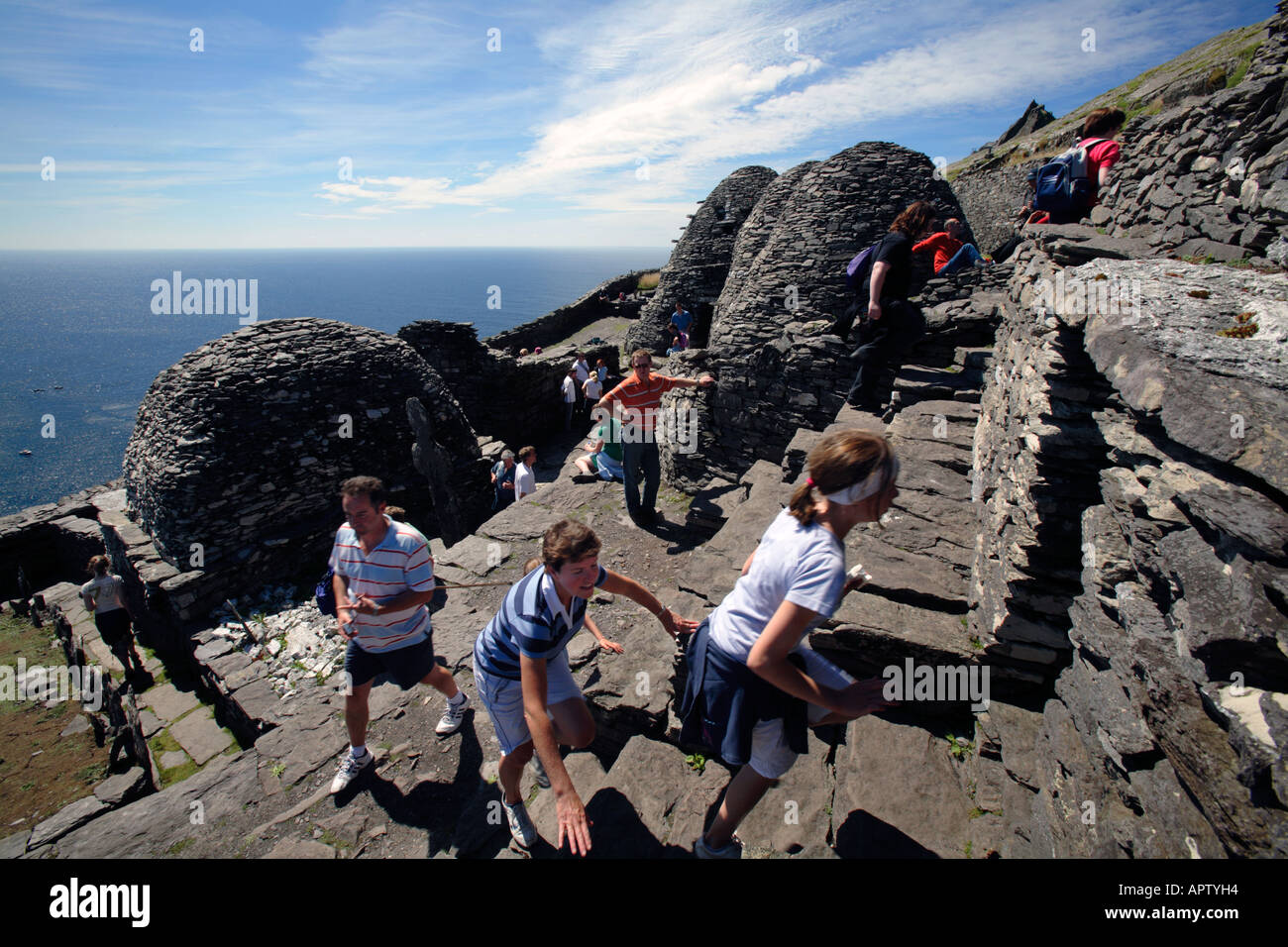 Skellig Michael Ancient Celtic Monastic High Resolution Stock ...
