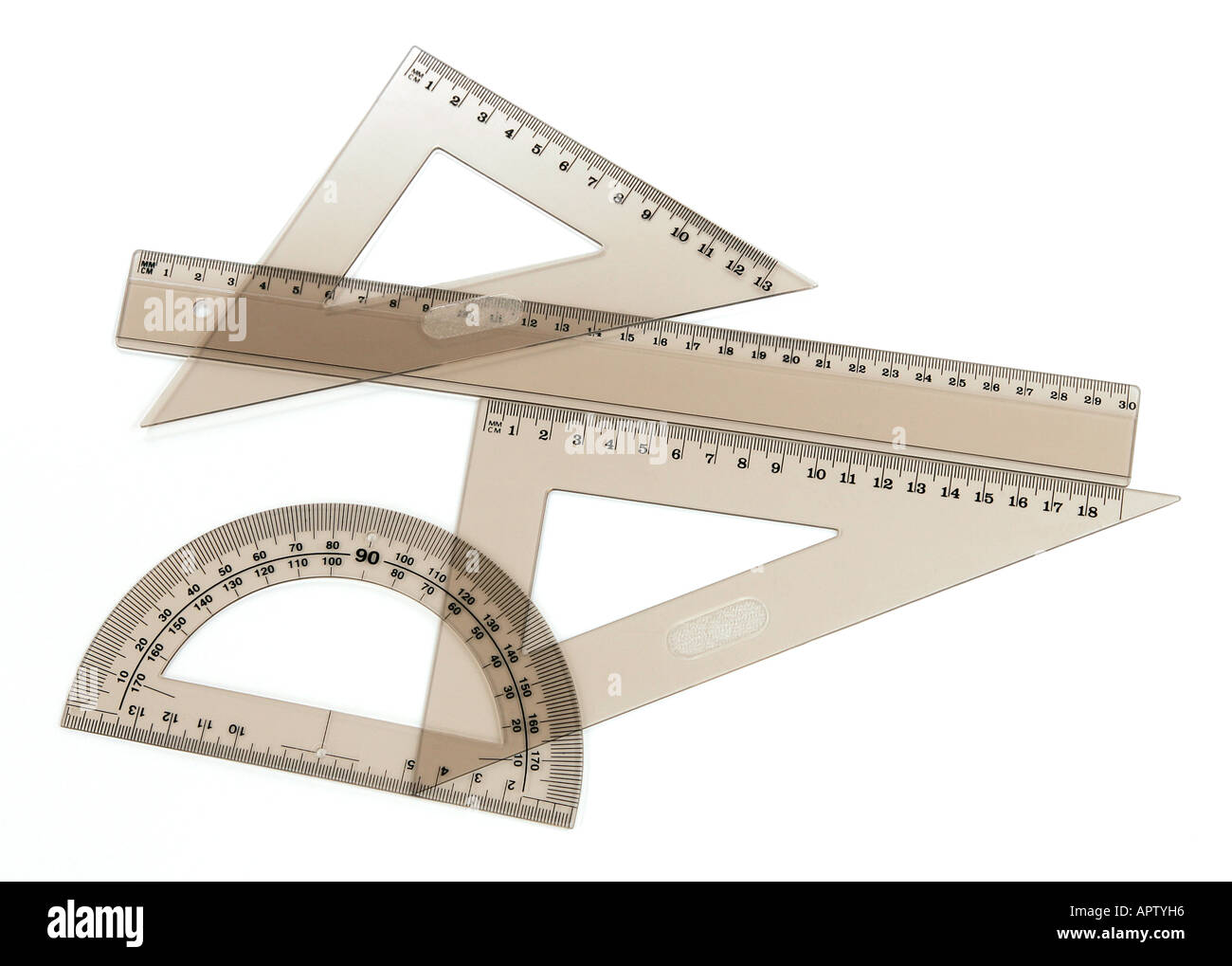 ruler with white paper plastic academic architect architectural ...