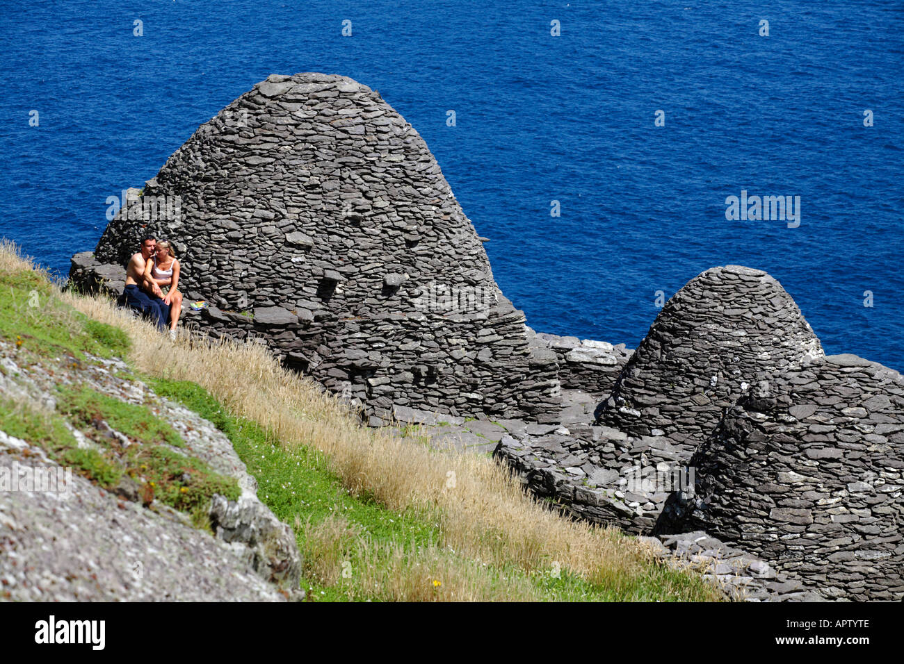 Skellig michael ancient celtic monastic hi-res stock photography and ...