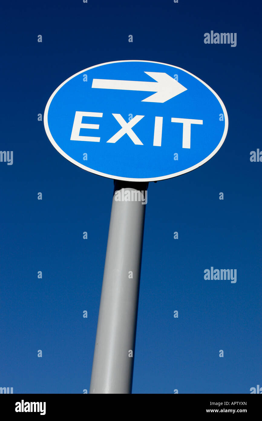 Car park exit sign hi-res stock photography and images - Alamy