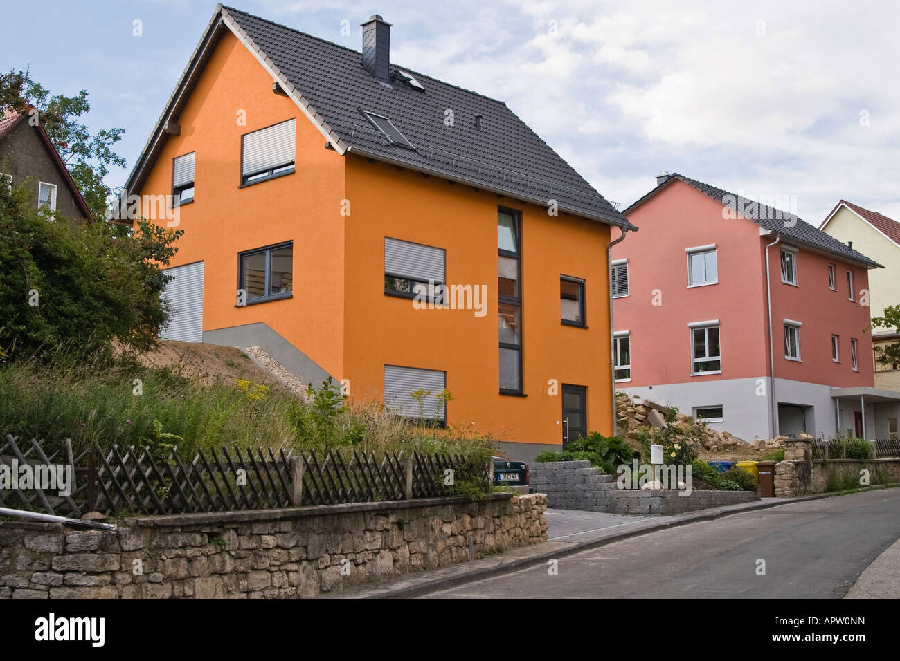 Bright modern buildings in Eastern Germany Stock Photo - Alamy