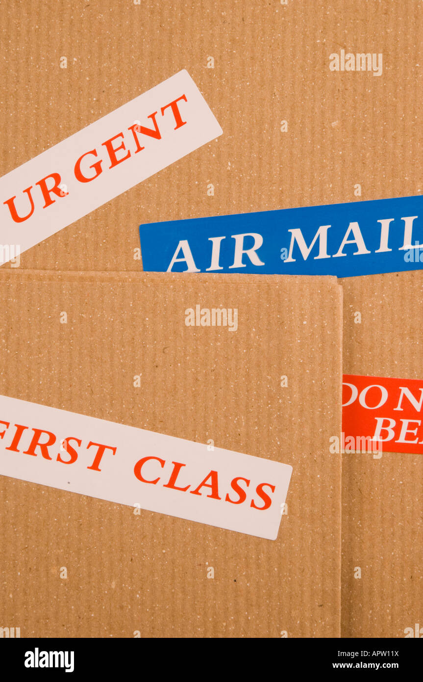 Air mail stickers hi-res stock photography and images - Alamy