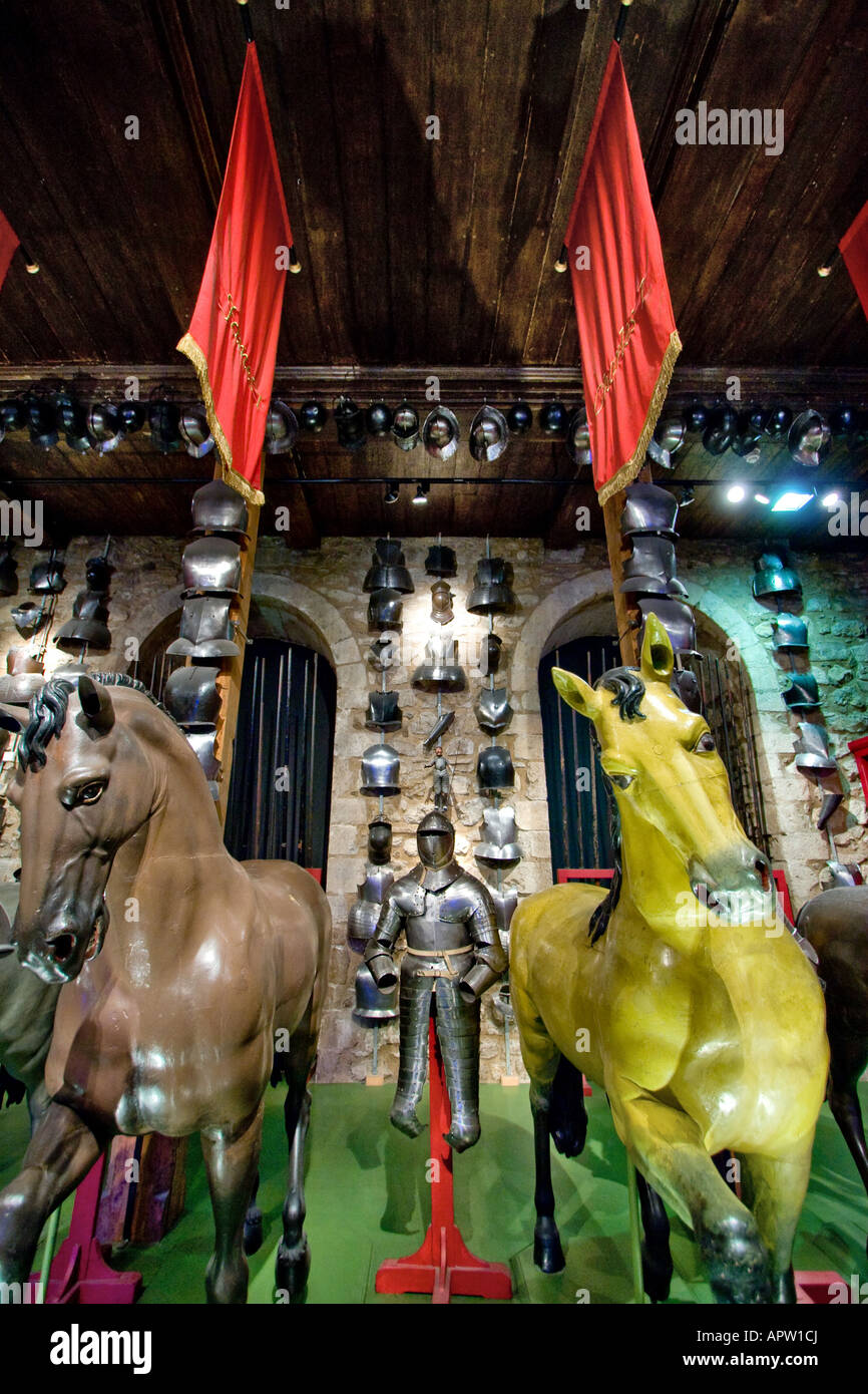 Armor worn by British royalty on display in the Royal Armouries in the ...