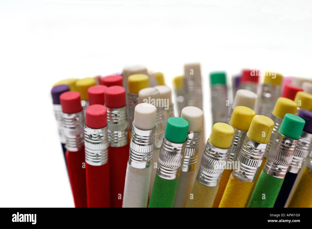 pencil eraser color colour colorful concept mess multitude business ...