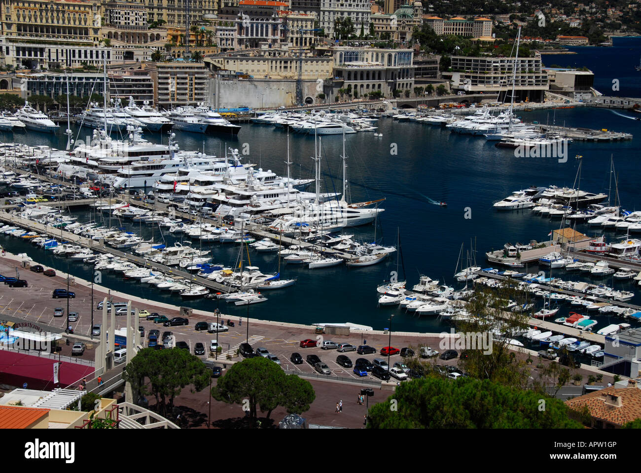 Port of Monaco, Cote d'Azur, Principality of Monaco, Europe Stock Photo ...