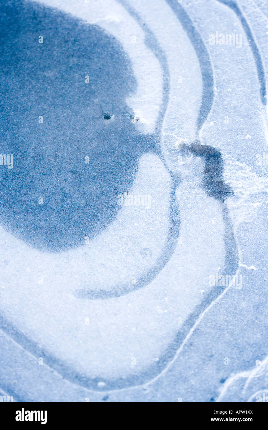 Winter ice formation Stock Photo - Alamy