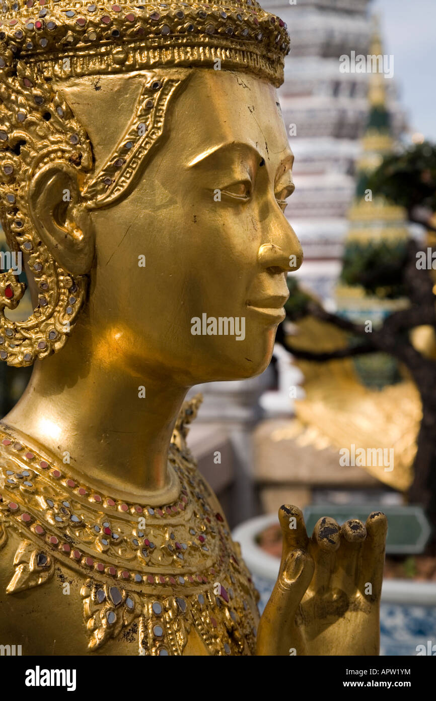 Face of Kinora or Garuda at Wat Phra Kaew in grounds of The Grand ...
