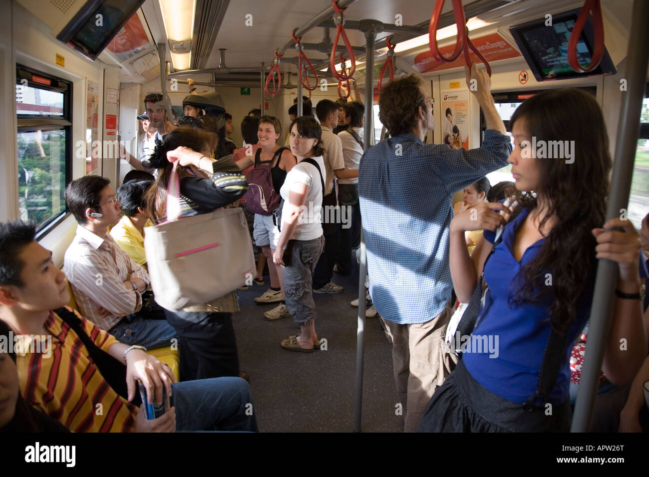 Inside bts skytrain hi-res stock photography and images - Alamy