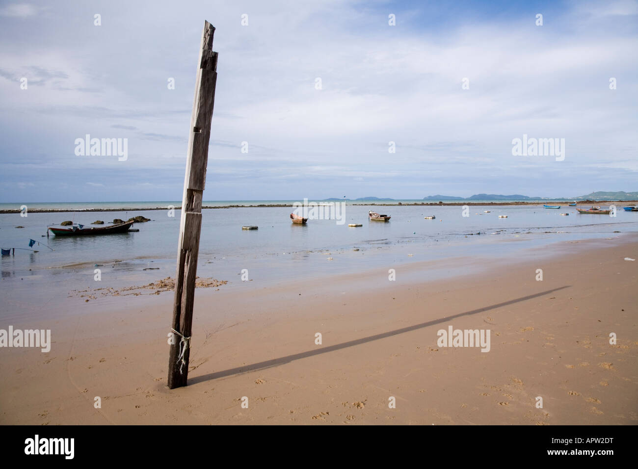 Phala Beach and post to secure fishing boats. Located approximately 36 ...