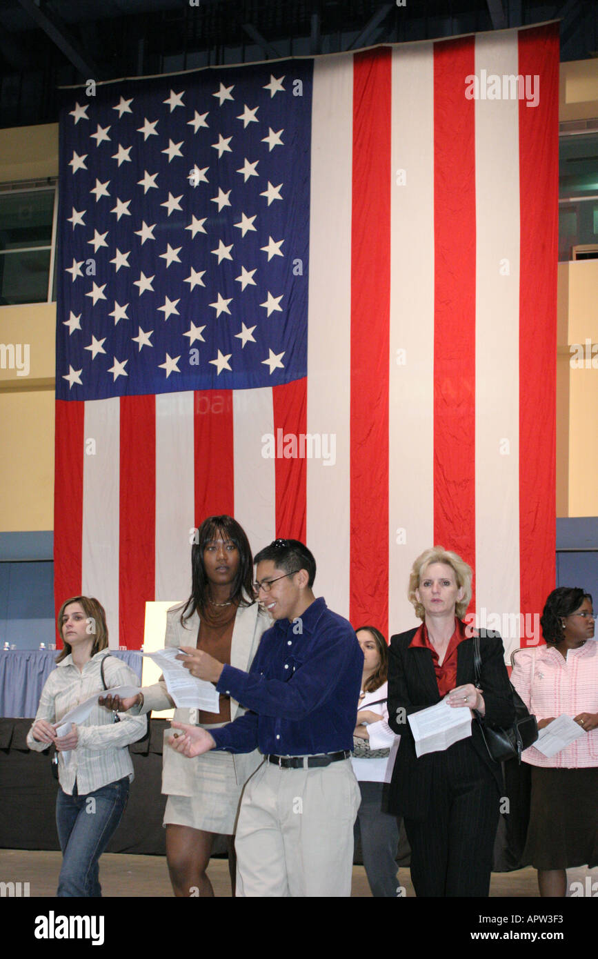 Miami Beach Florida,Convention Center,centre,US Citizenship Ceremony ...