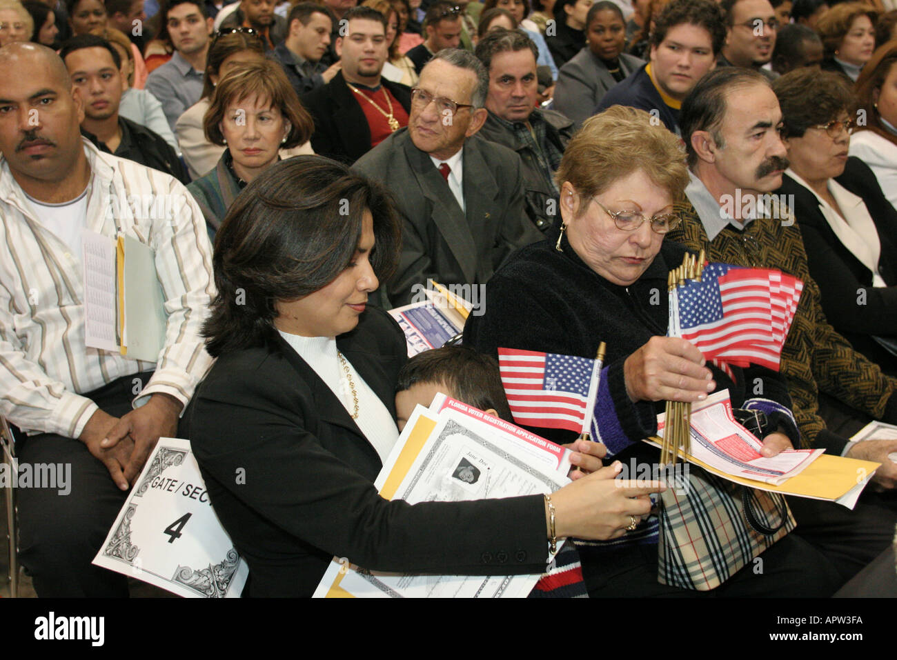 Miami Beach Florida,Convention Center,centre,US Citizenship Ceremony ...