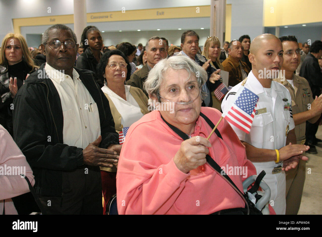 Miami Beach Florida,Convention Center,centre,US Citizenship Ceremony ...