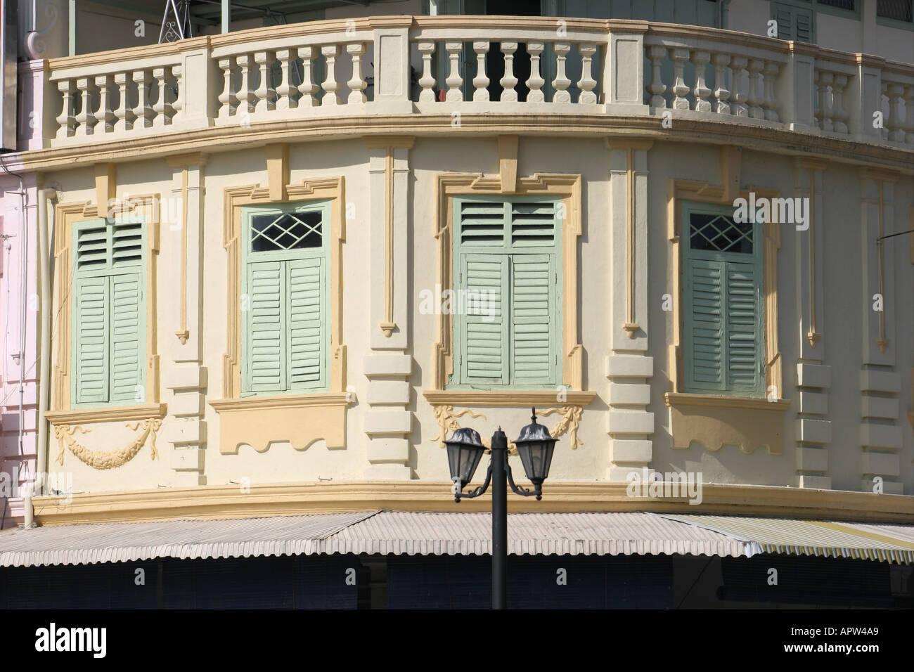 Shophouse Facade George Town Penang Malaysia Stock Photo - Alamy