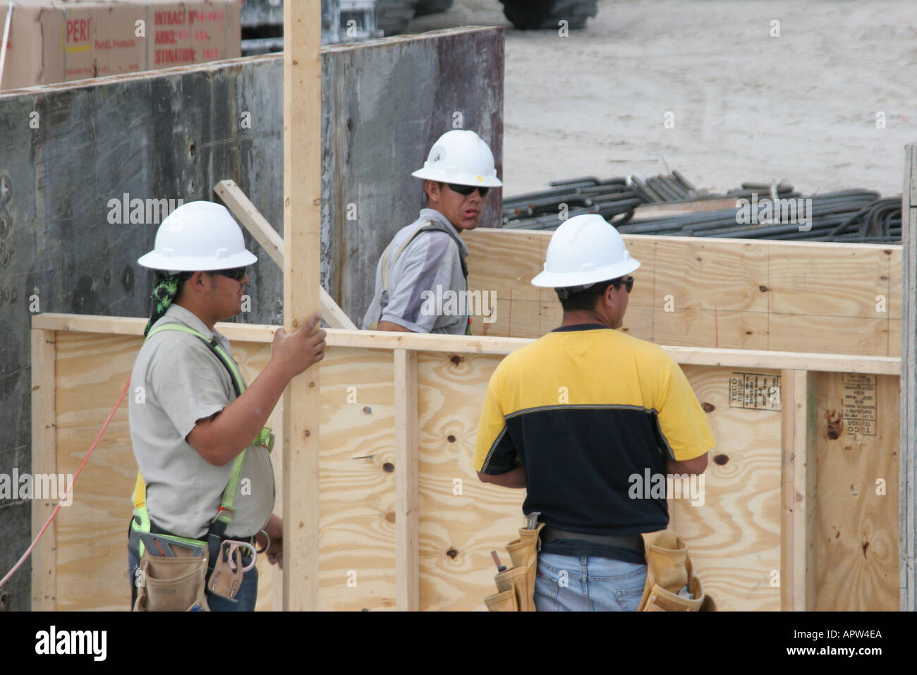 Miami beach florida hispanic construction hi-res stock photography and ...