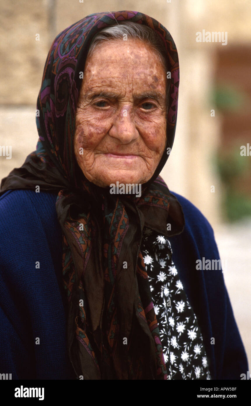 Old greek lady mediterranean hi-res stock photography and images - Alamy