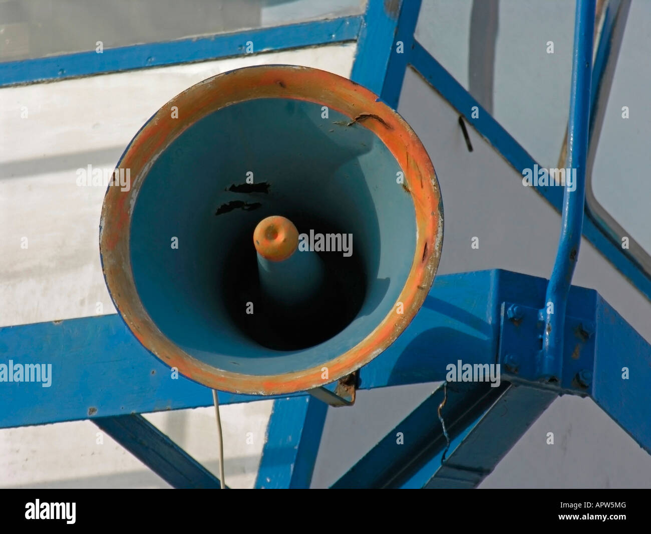 watch tower of lifeguard of a beach with megaphone bullhorn Usedom ...