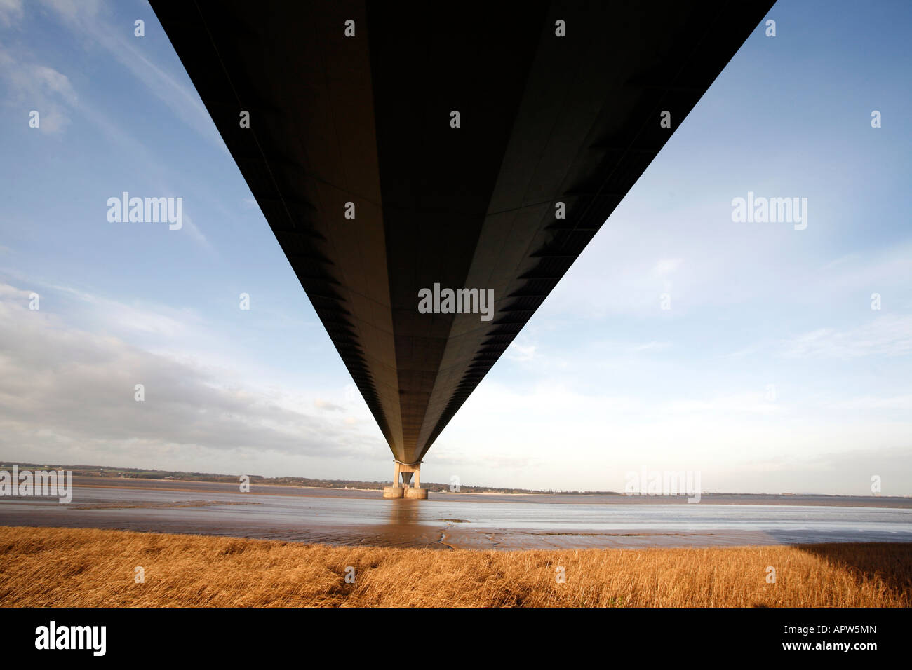 Humber Bridge, Underside of Car Deck Stock Photo - Alamy