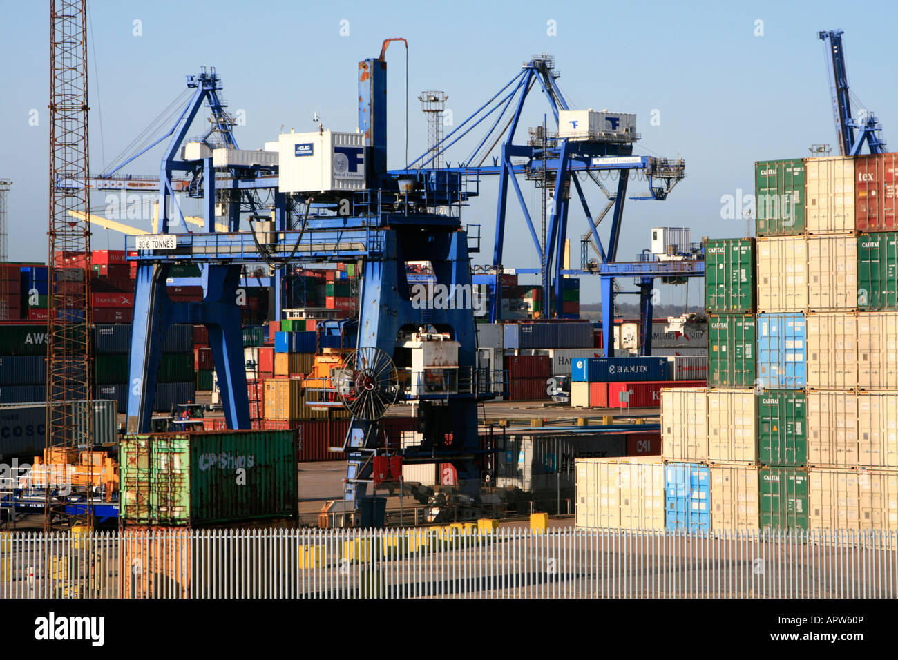 Suffolk Container Port East Coast Of England Stock Photos & Suffolk ...