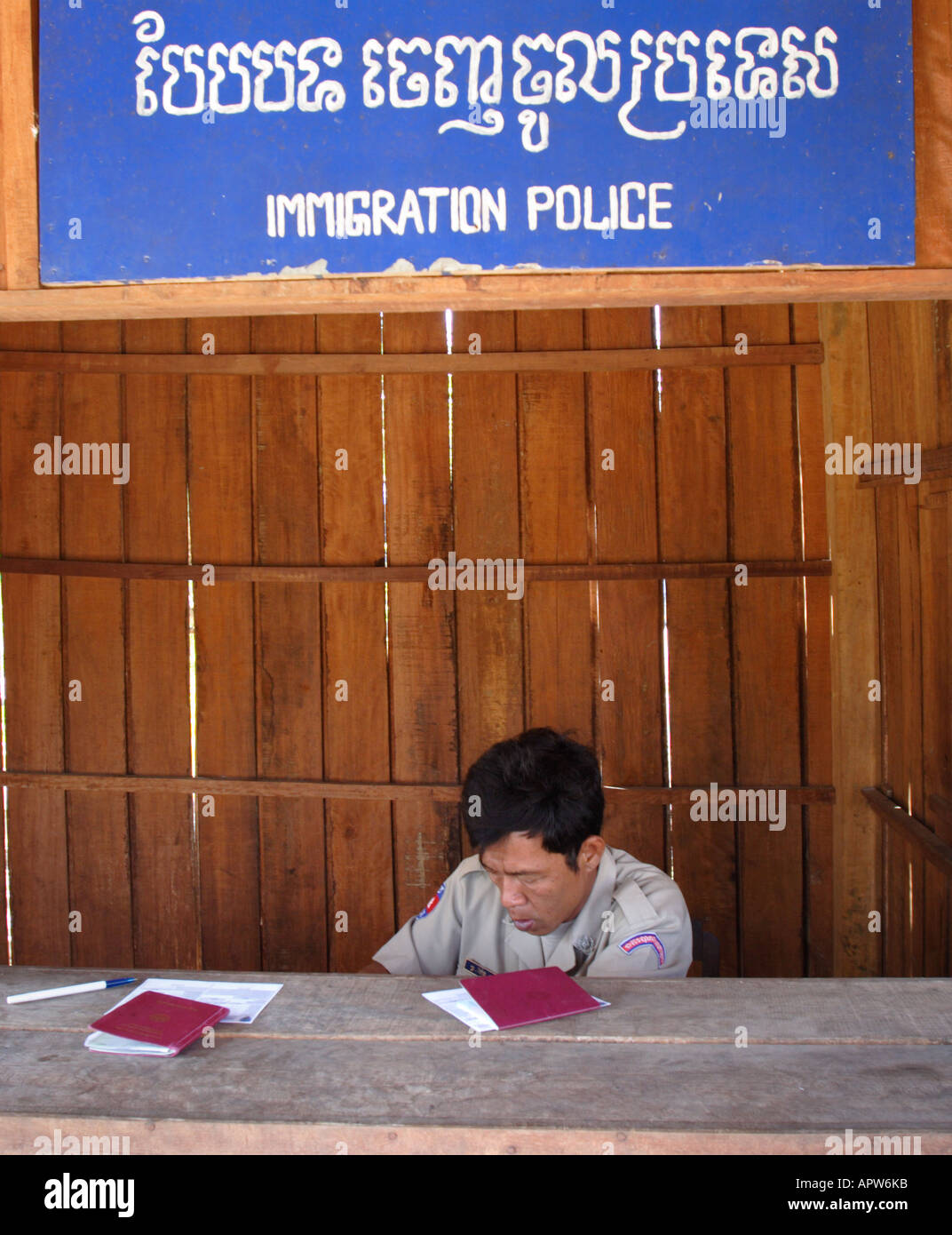 Laos police hi-res stock photography and images - Alamy