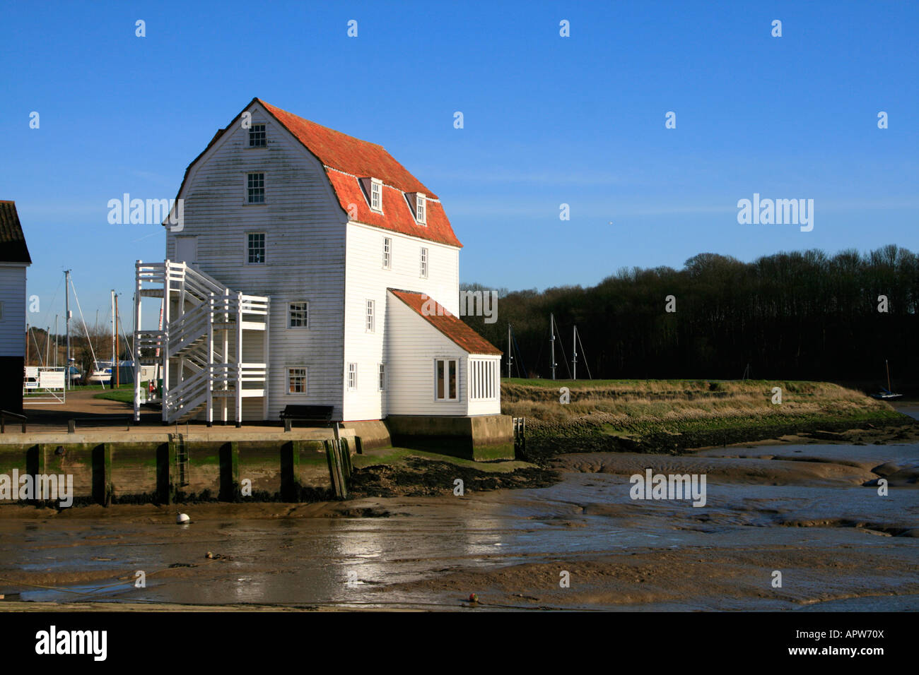 Woodbridge Tide Mill in Woodbridge, Suffolk, England is a rare example ...