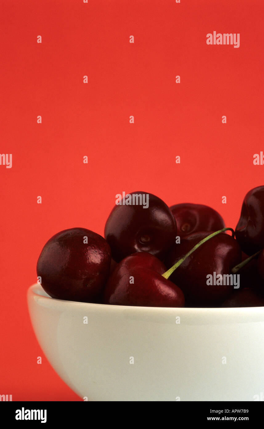 Bowl of Cherries Stock Photo - Alamy
