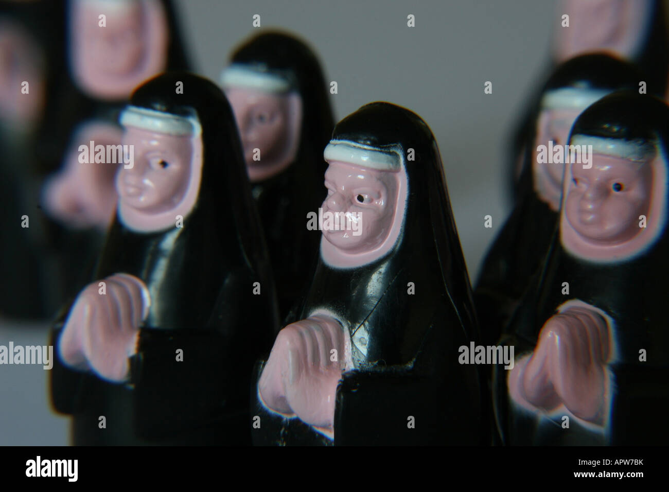 Group of Nuns praying Stock Photo - Alamy