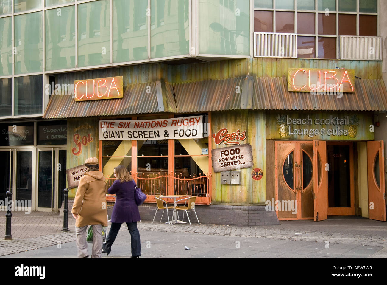 Bar Cuba The Friary Cardiff Stock Photo - Alamy