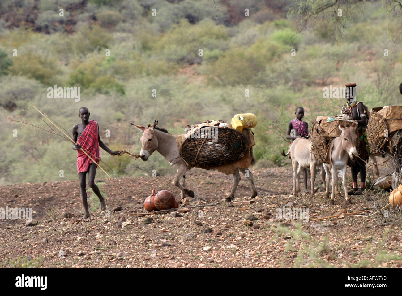 nomadic Toposa family, Sudan Stock Photo - Alamy