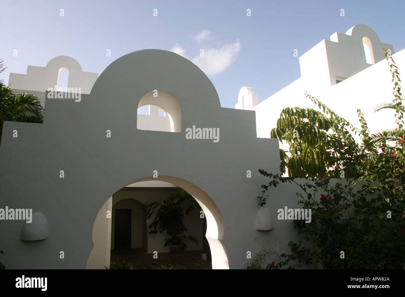 White moorish architecture arches in hi-res stock photography and ...