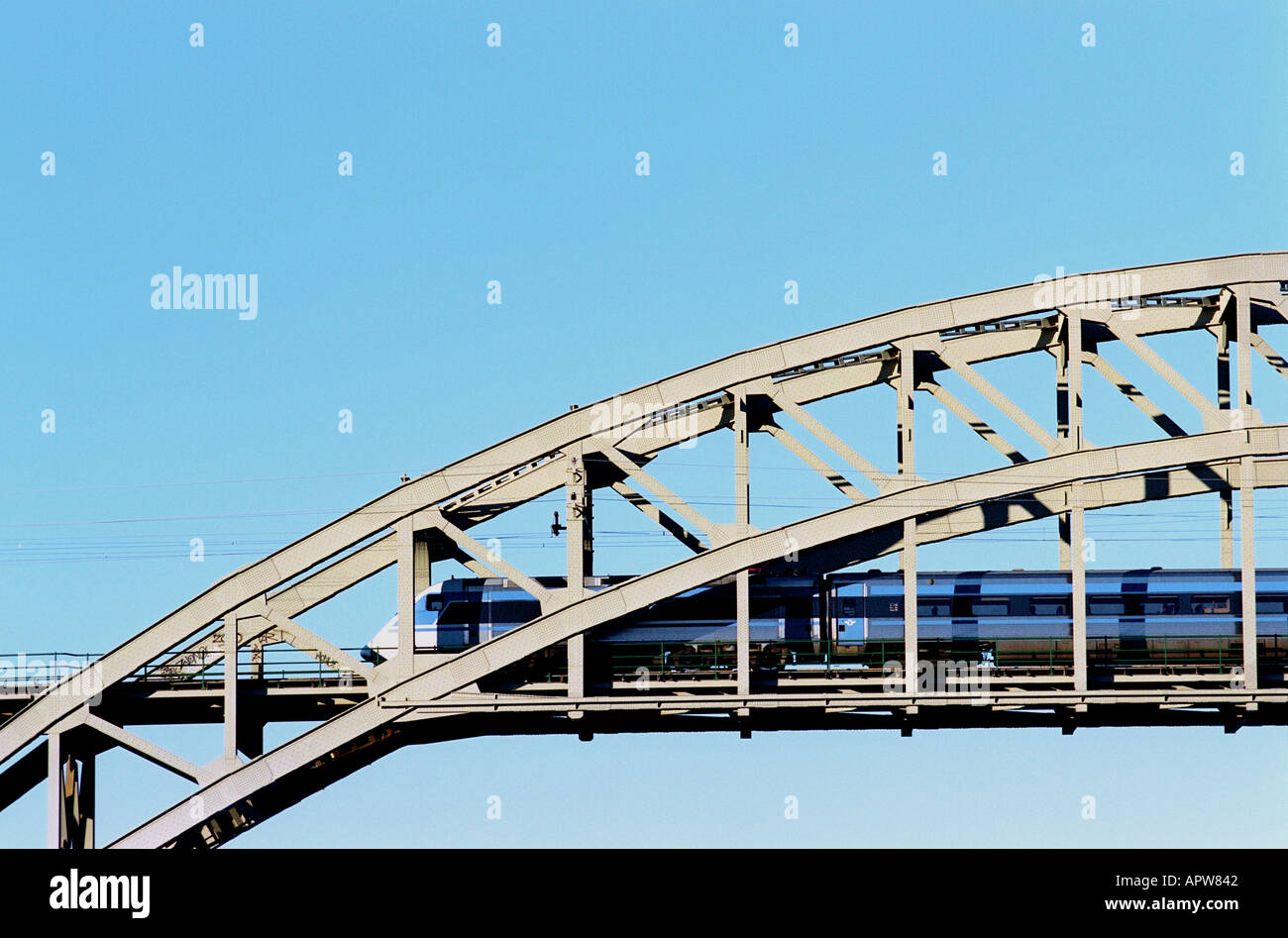 The Årsta Railwaybridge outside Stockholm Sweden Stock Photo - Alamy