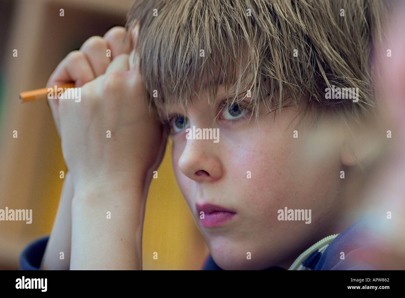 pupil during lesson Stock Photo - Alamy